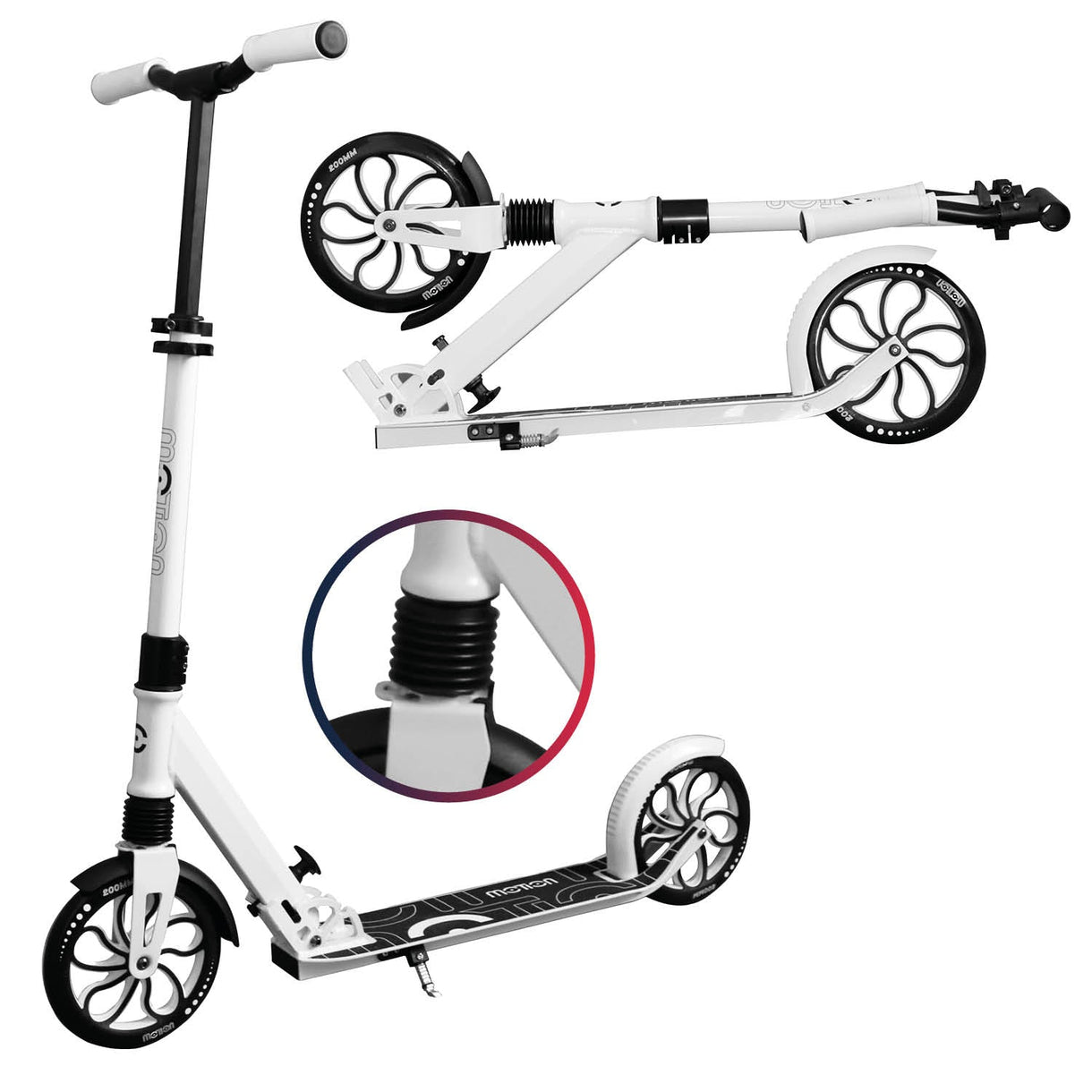 Motion Scooter Road King 200mm Weiss